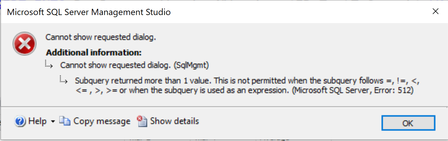 Lesson Learned #162: Cannot show requested dialog obtaining properties database in Managed ...