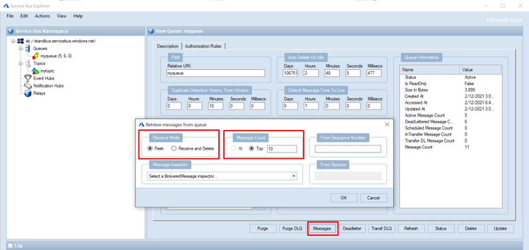 How to send messages to or receive from Service Bus/Event Hub with ...
