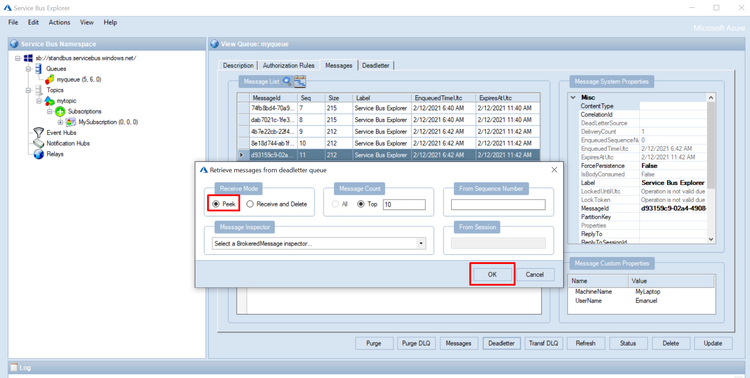 How to send messages to or receive from Service Bus/Event Hub with ...