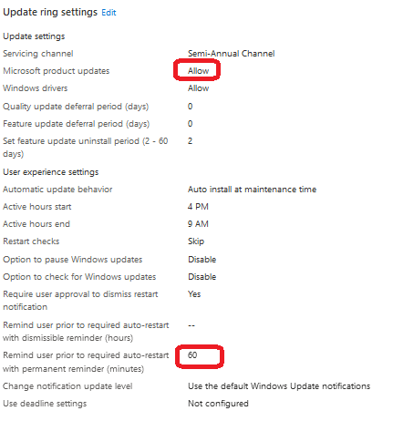 The Windows 10 update rings Setting don't work | Microsoft Community Hub