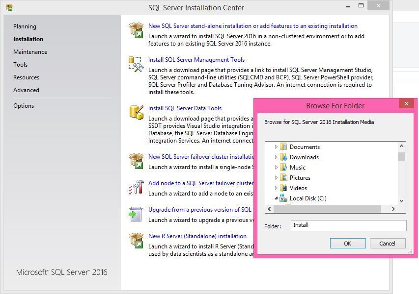 Sql Server Modification Isnt Getting Initialized Even After Installing The Server Instance