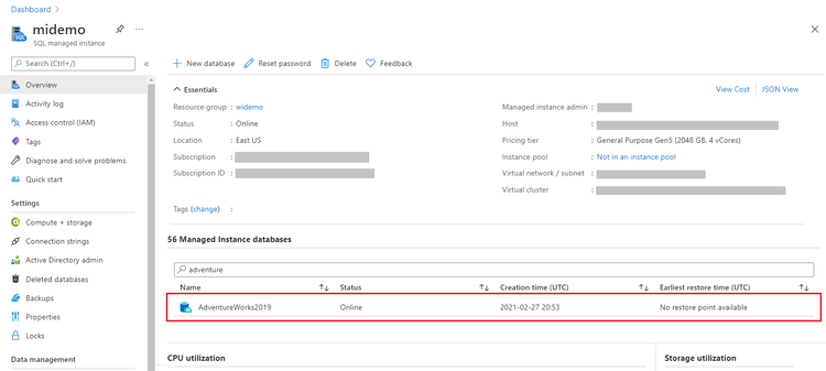 Migrate Databases From Sql Server To Sql Managed Instance Using Log Replay Service Preview
