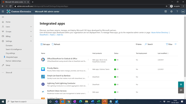 Manage and deploy Microsoft 365 Apps from partners in the Microsoft 365 ...