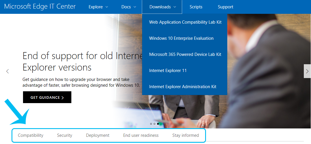 Introducing the new Microsoft Edge IT Center