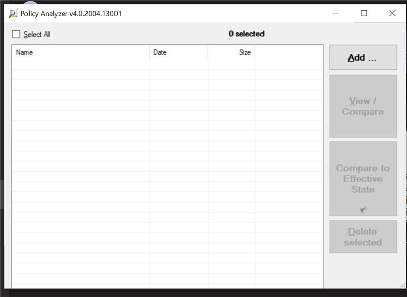 Policy Analyzer Windows is not showing correctly | Microsoft Community Hub