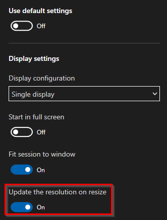 Update resolution on resize | Microsoft Community Hub