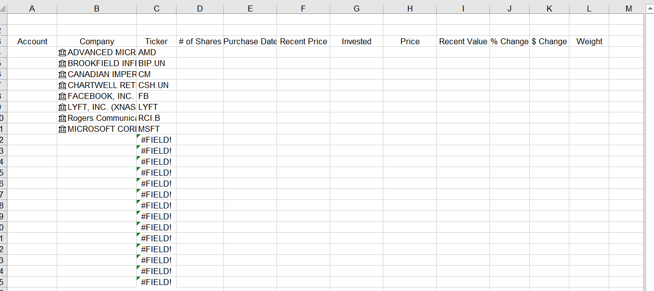 Hiding #FIELD! in excel | Microsoft Community Hub