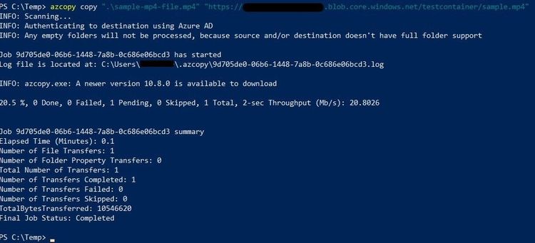 Using Service Principal With Azcopy Azure Cli