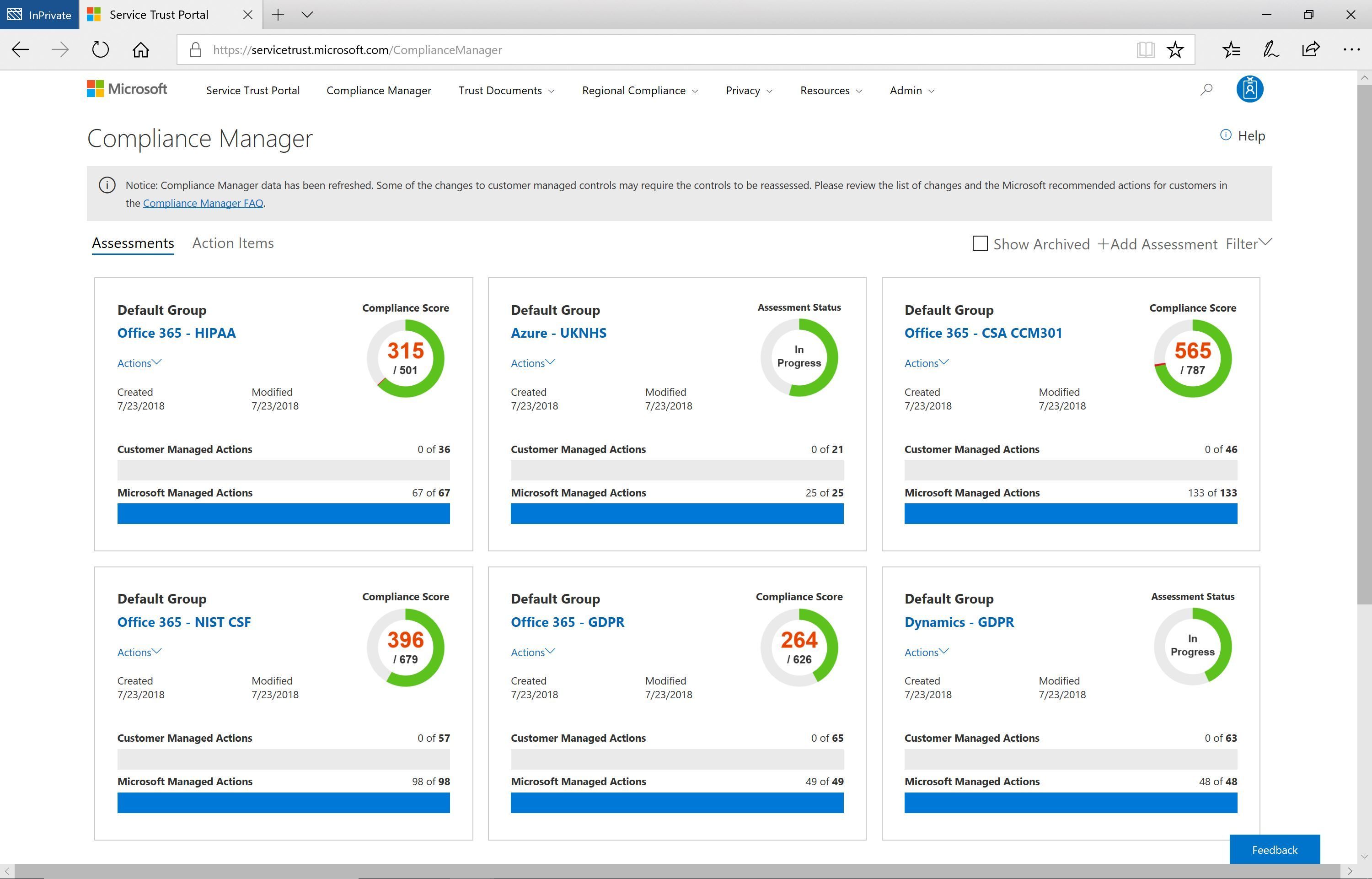 New NIST CSF and CSA CCM Assessments available in Compliance Manager ...
