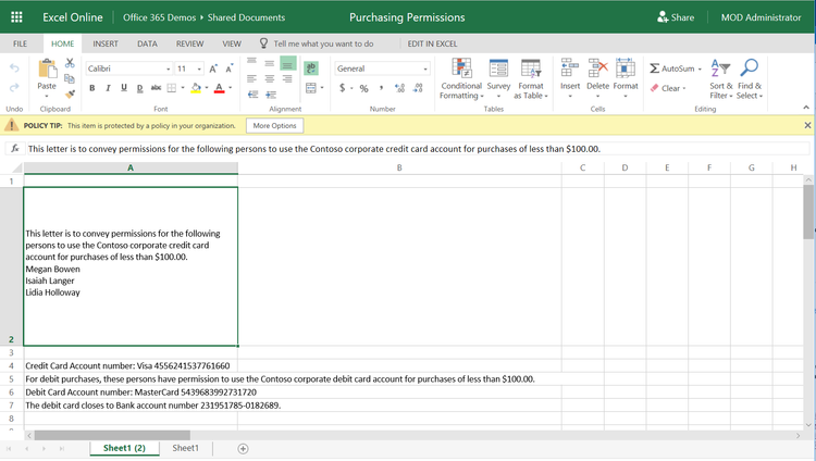 Announcement: Office 365 DLP Policy Tips are now available in Word ...