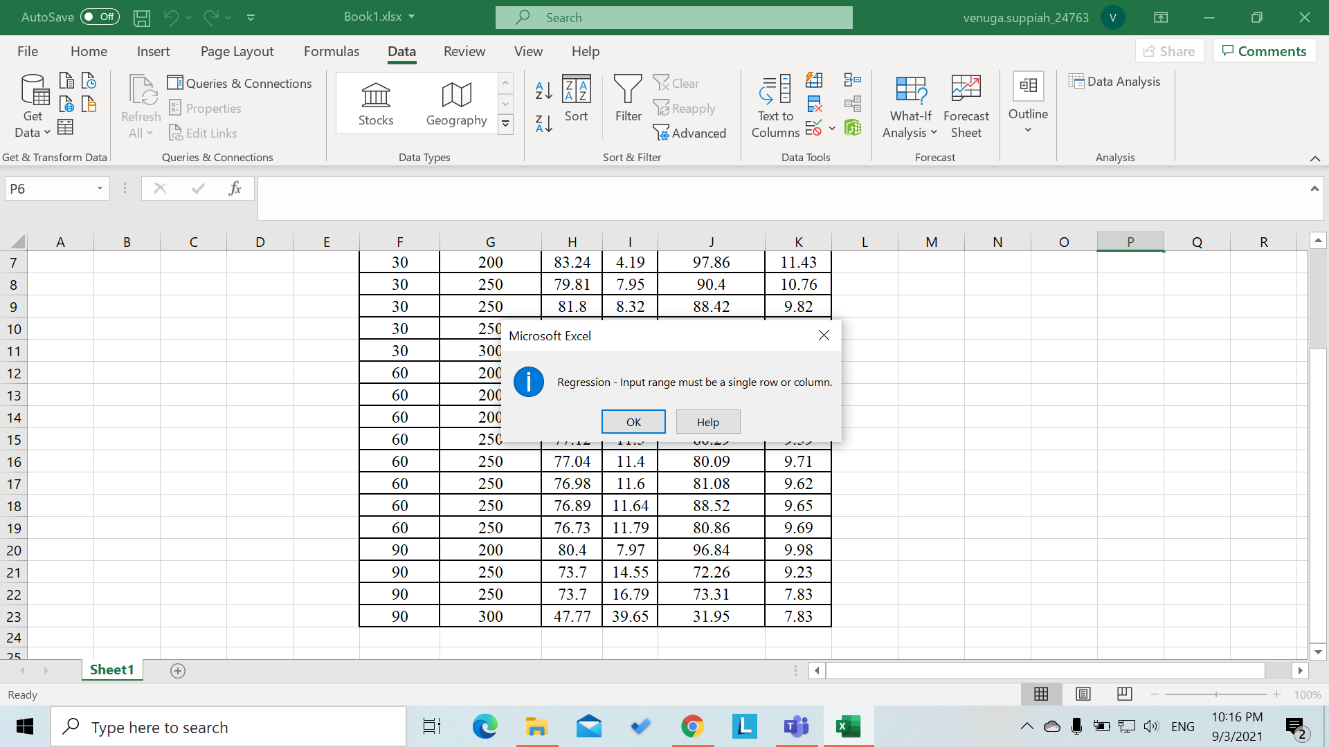 Multi Linear Regression Analysis in Excel | Microsoft Community Hub