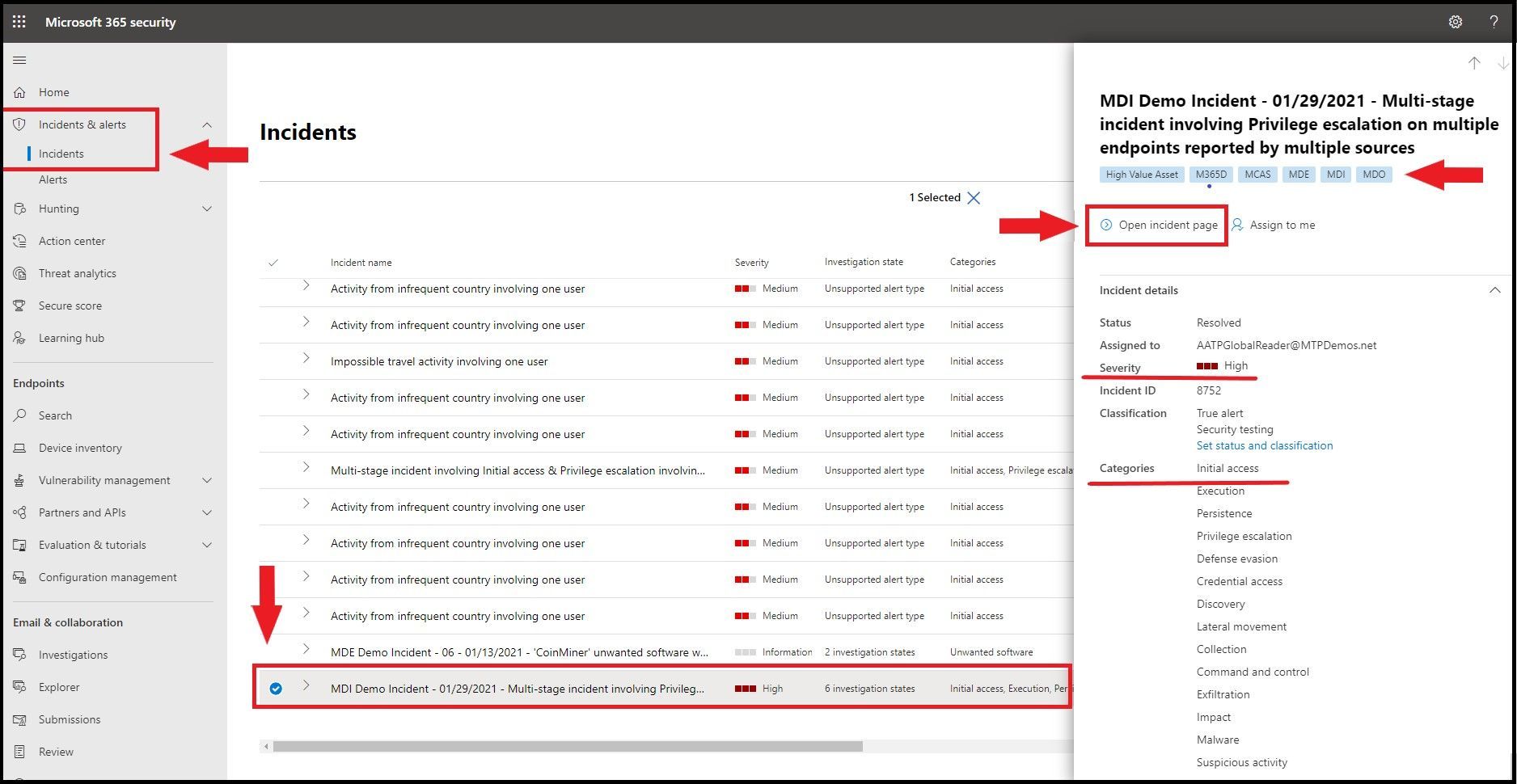 Microsoft 365 Defender – Investigating an Incident | Microsoft ...