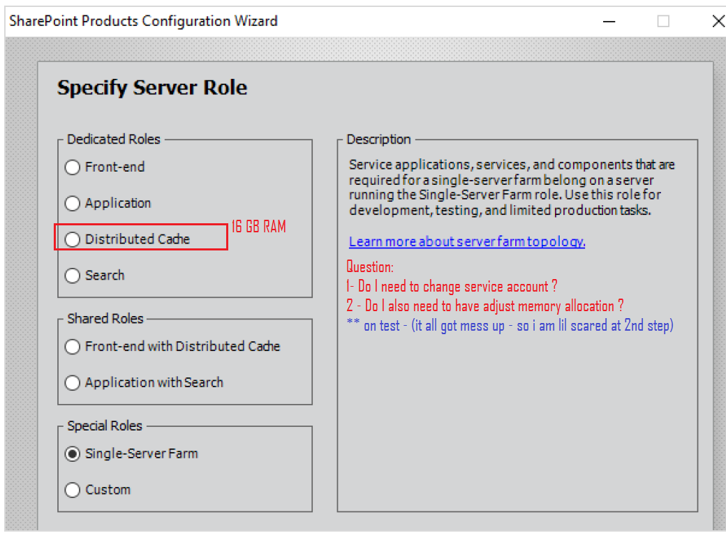 Distributed Cache Role Configuration Steps | Microsoft Community Hub