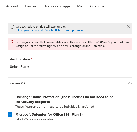 New to Exchange Online protection: Assign license | Microsoft Community Hub
