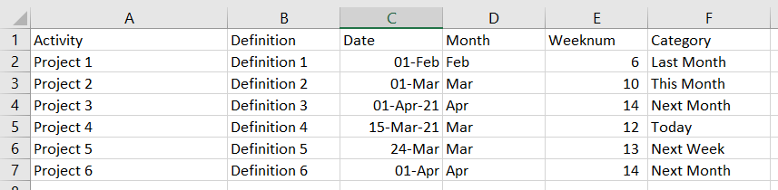 Automatic table | Microsoft Community Hub