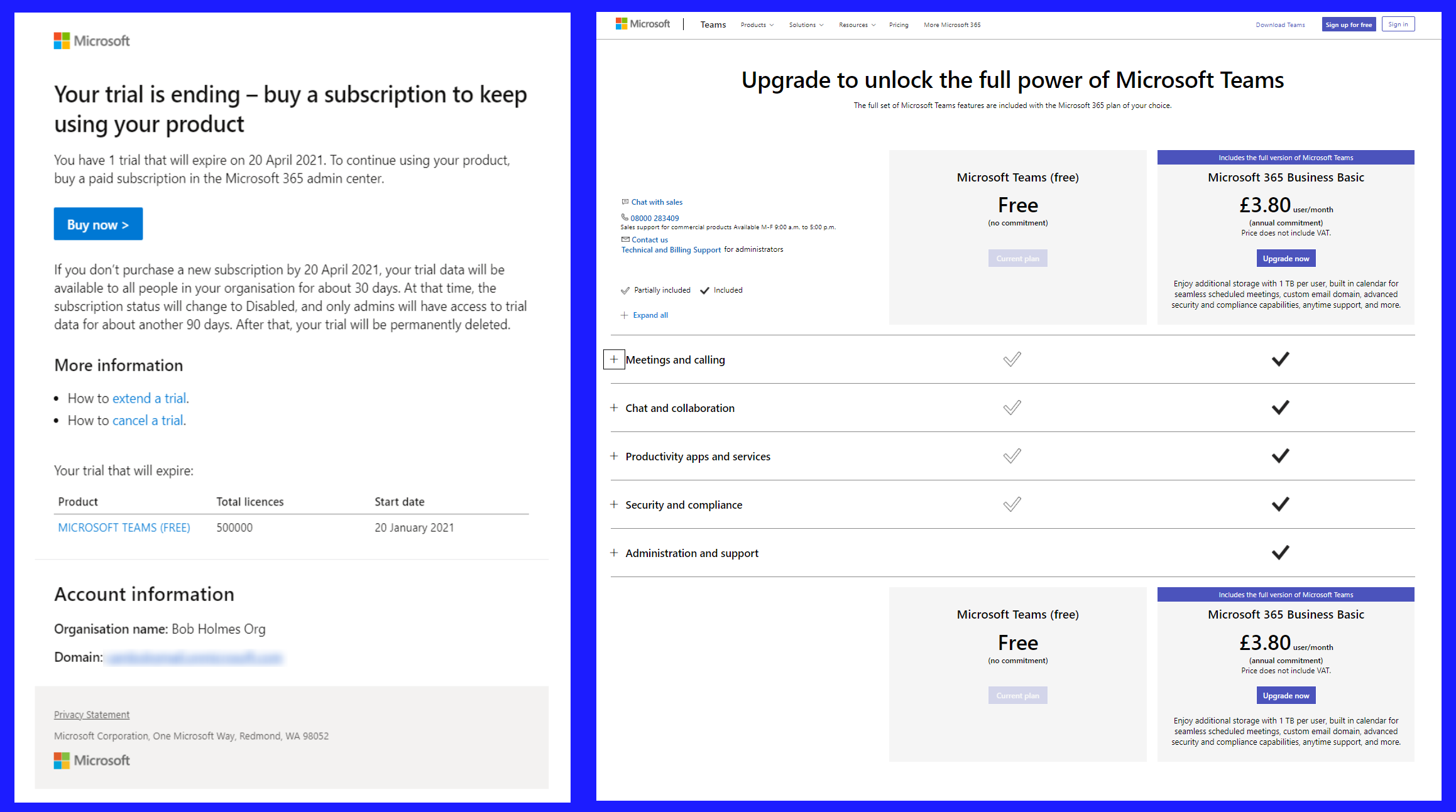 Free vs Trial - confusion | Microsoft Community Hub