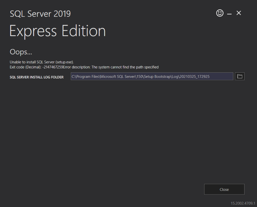 error while downloading SQL server | Microsoft Community Hub