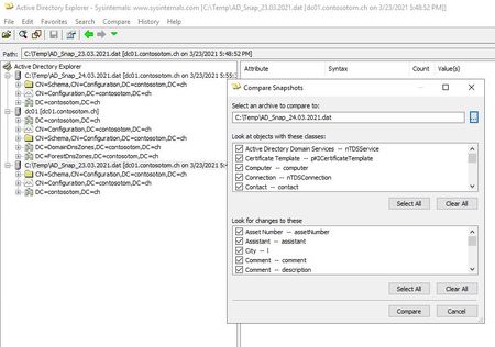 Create snapshots with Active Directory Explorer (AD Explorer) from ...