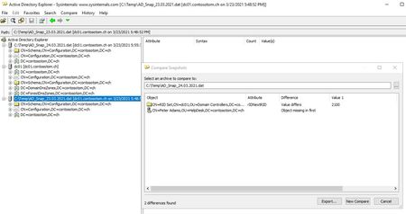 Create snapshots with Active Directory Explorer (AD Explorer) from ...