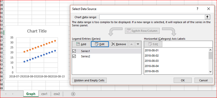 How do I superimpose two MS Excel scatter plots? | Microsoft Community Hub