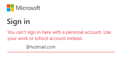 What's the difference between a personal Microsoft account and a work ...