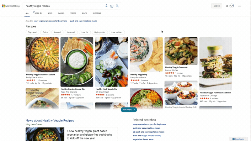 Recipes in Bing Reimagined! | Microsoft Community Hub
