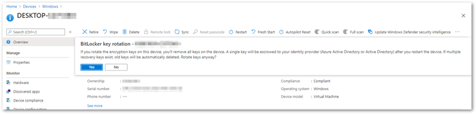 Using BitLocker recovery keys with Microsoft Endpoint Manager ...