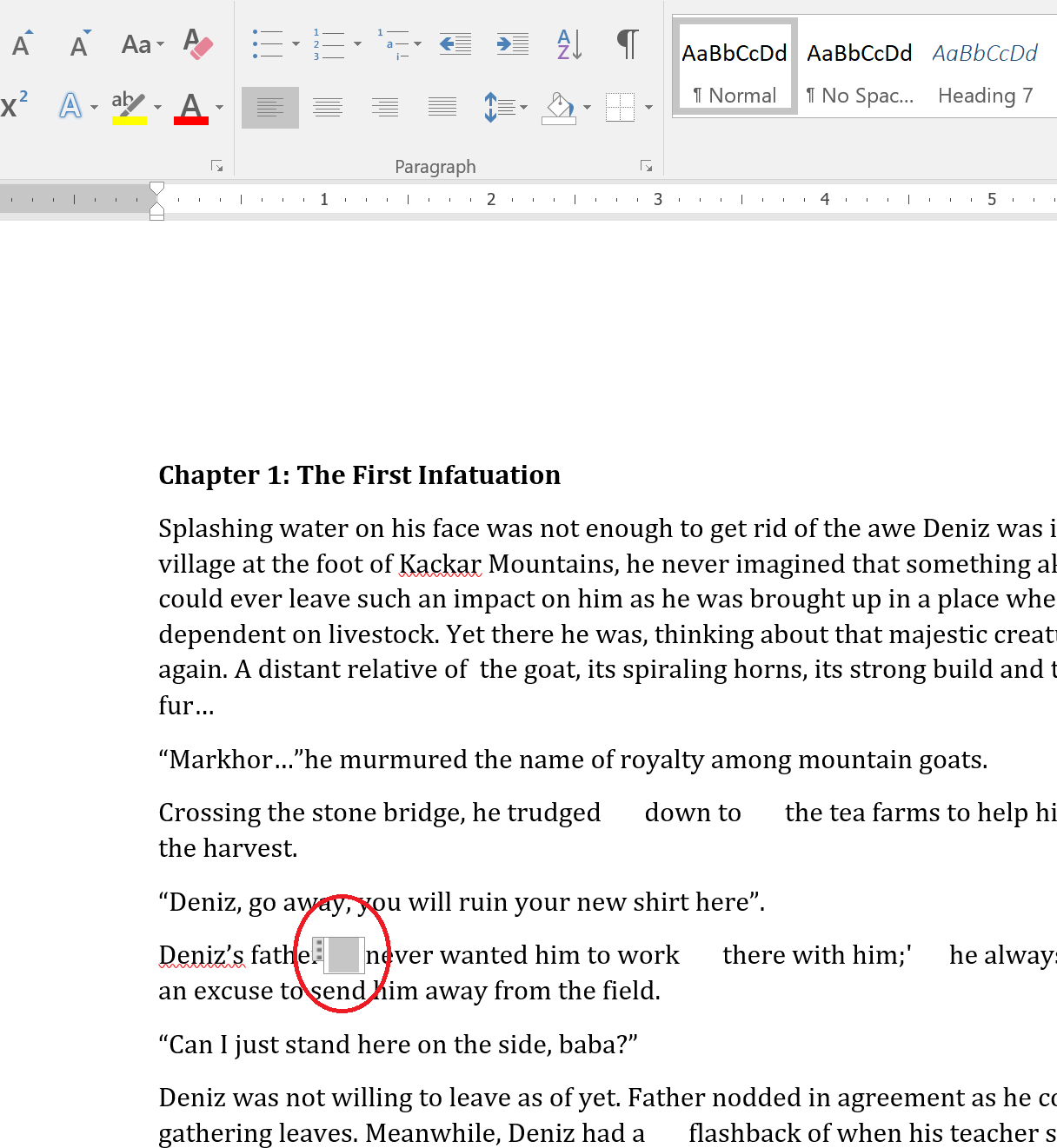 copied this text from word at google doc to offline word, and seeing ...