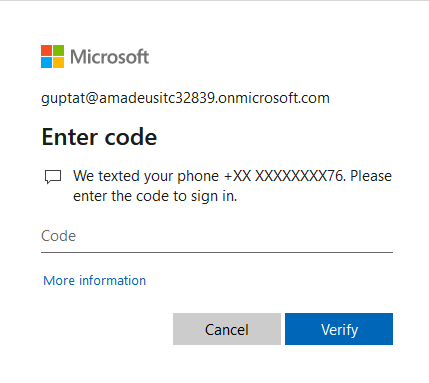 Help needed to login in Azure Portal (Not able to recieve OTP ...