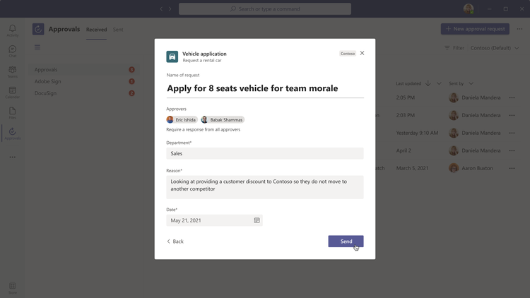 Microsoft Forms Powers Approvals Templates in Microsoft Teams
