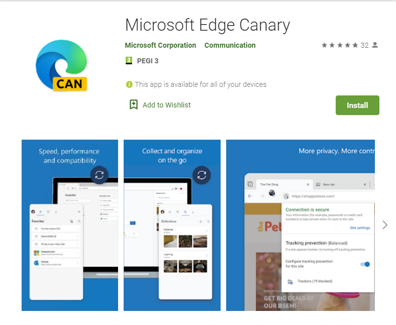 New Edge Canary Mobile version - Available Now - Updated Chromium ...