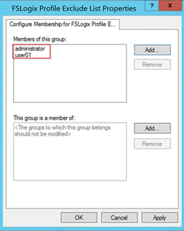 Adding or removing members on FSLogix local groups using Restricted Groups | Microsoft Community Hub