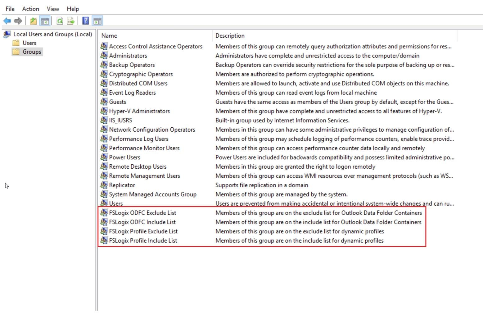 Adding or removing members on FSLogix local groups using Restricted ...