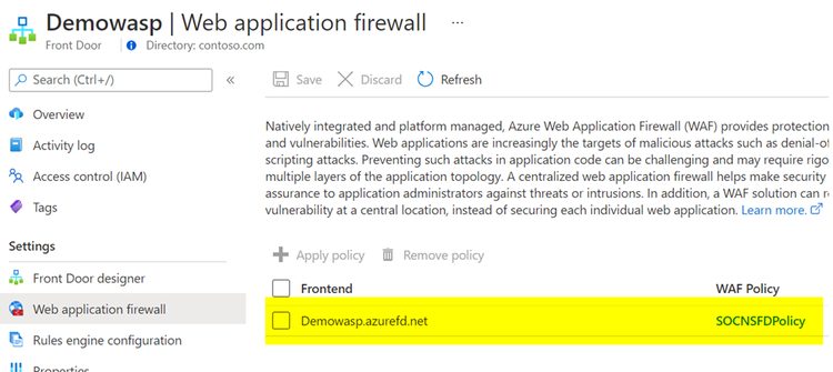 Azure Web Application Firewall: WAF config versus WAF policy ...