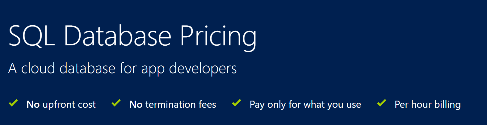SQL Database Pricing | Microsoft Community Hub