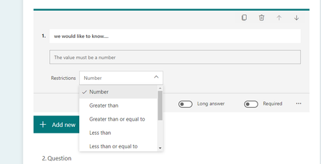 Forms: Restrictions for text response | Microsoft Community Hub