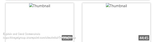 Broken Thumbnails while displaying stream channel in SharePoint site ...