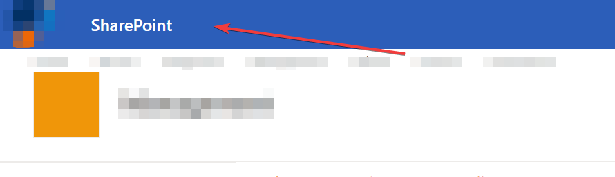 How to change "SharePoint" at the top? | Microsoft Community Hub