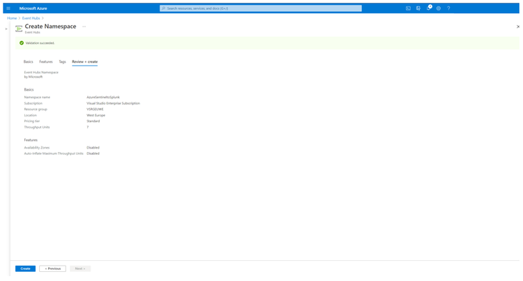 Azure Sentinel Side-by-Side with Splunk via EventHub | Microsoft ...