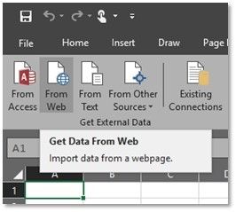 Importing Data using legacy Web Connector in Excel | Microsoft ...