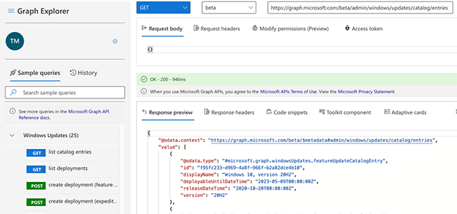 Public preview of Microsoft Graph APIs to manage Windows updates ...