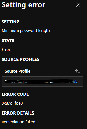 -2016281112 (Remediation failed) - Minimum Password Length | Microsoft ...