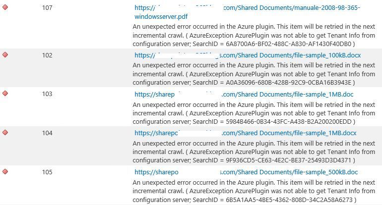 Sharepoint 2013 Cloud Hybrid Search Crawl error | Microsoft Community Hub