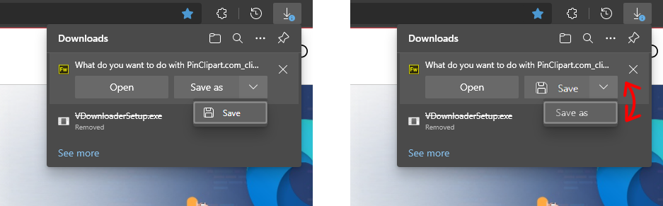 Add an option to switch the position of the save buttons | Microsoft ...