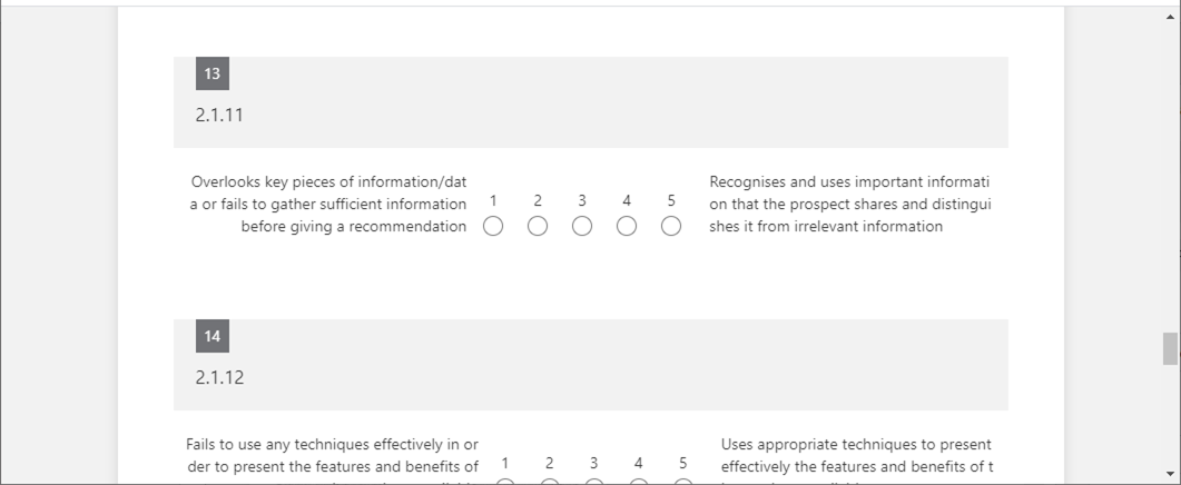 Text within labels for 'rating' questions display issues | Microsoft ...