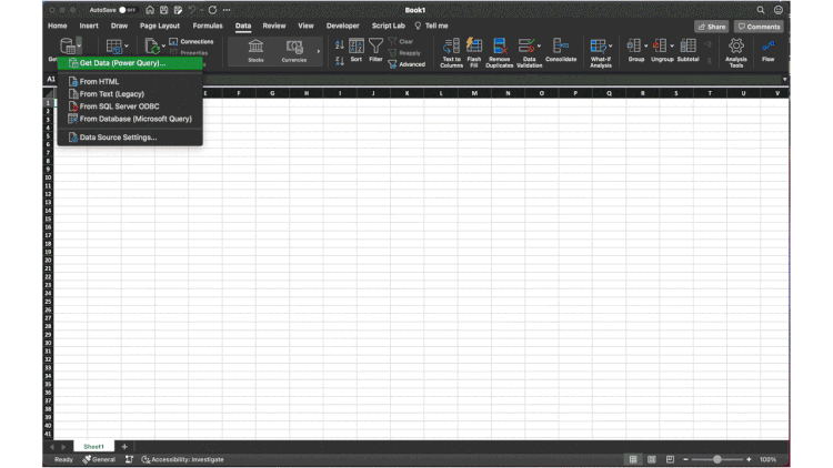 Import Data From Local Files Using Power Query In Excel For Mac