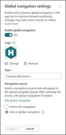 Best practices for using global navigation in the SharePoint app bar ...