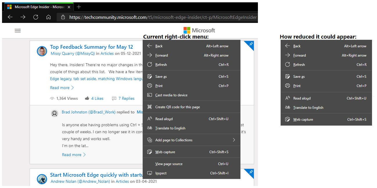 [Right-Click Menu] Can the number of options be reduced? | Microsoft ...
