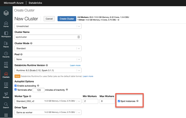 Azure Databricks And Azure Spot Vms Save Cost By Leveraging Unused Compute Capacity