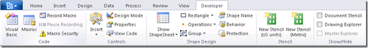 The Developer tab in Visio 2010 | Microsoft Community Hub